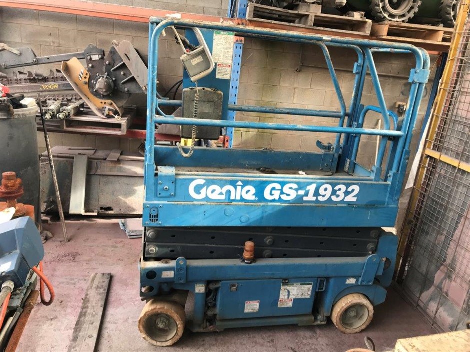 1x Genie Electric Scissor Lift Auction (0016-3026117) | Grays Australia