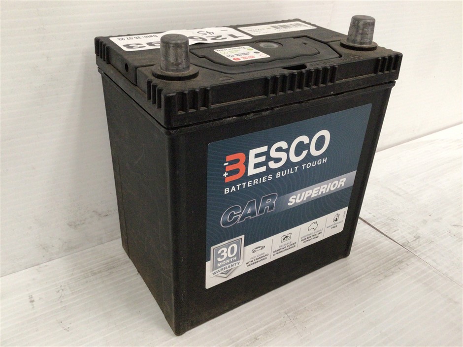 Unused Besco Car Superior NS40ZLSMF Battery Auction (0227-7046347 ...