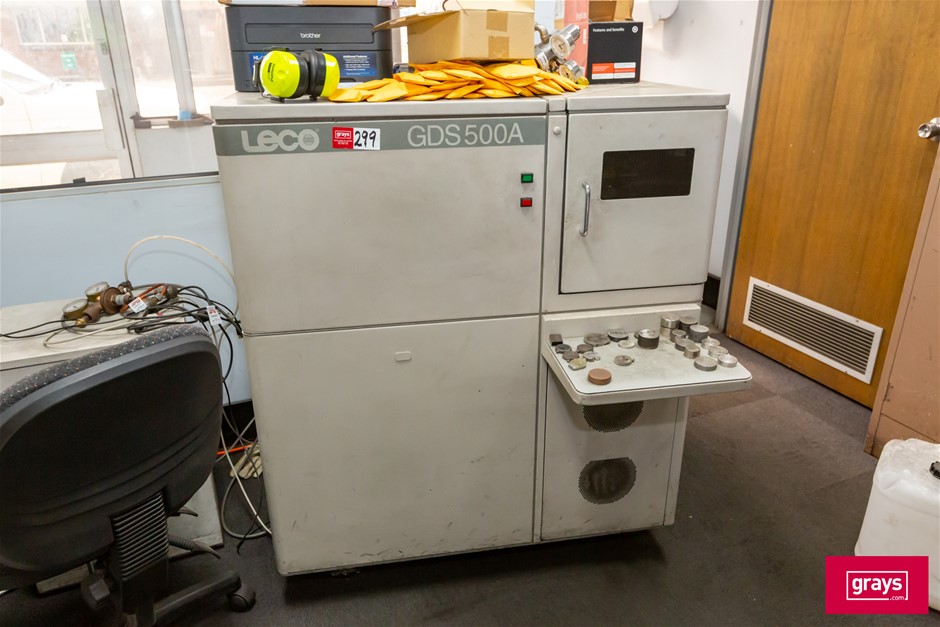 LECO GDS500A 607-500 Spectro Chemical Analysier Auction (0299-5053689 ...