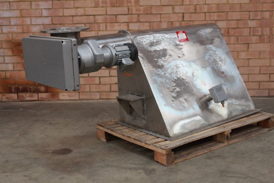 Stainless Steel Auger Feed Hopper Auction (0021-5053544) | Grays Australia