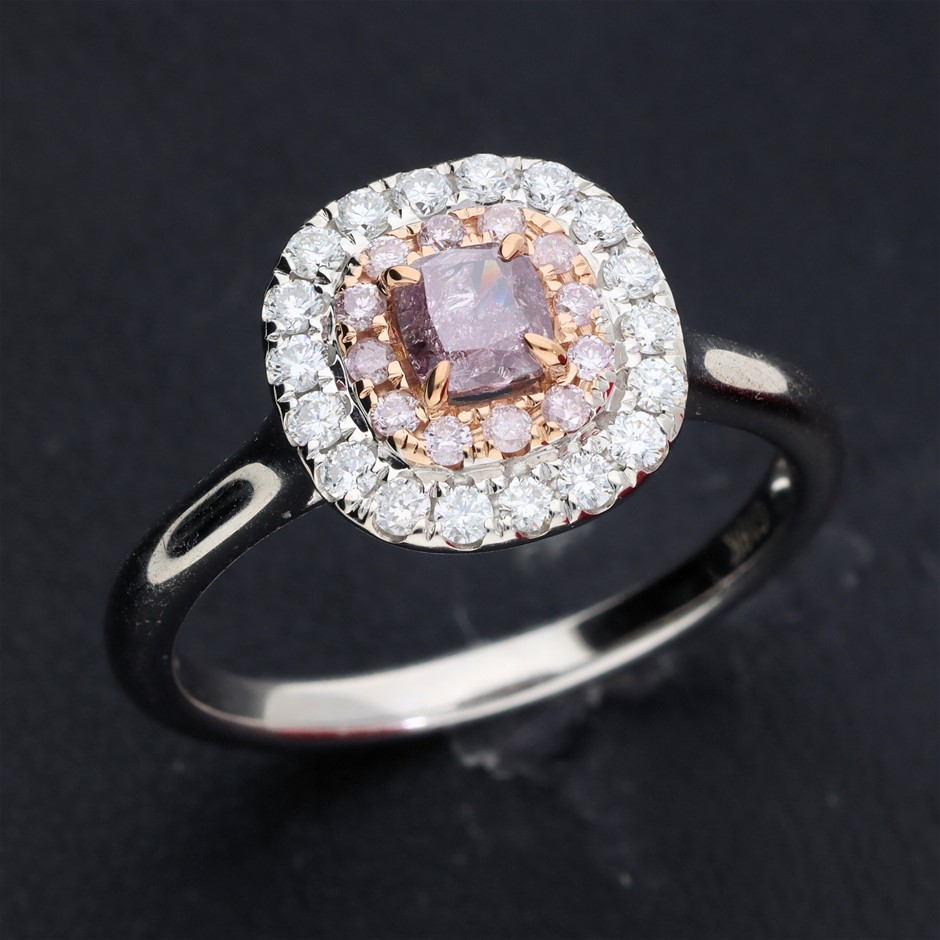 0.74ct Fancy Pink Diamond Ring Auction (0001-2554543) | Grays Australia