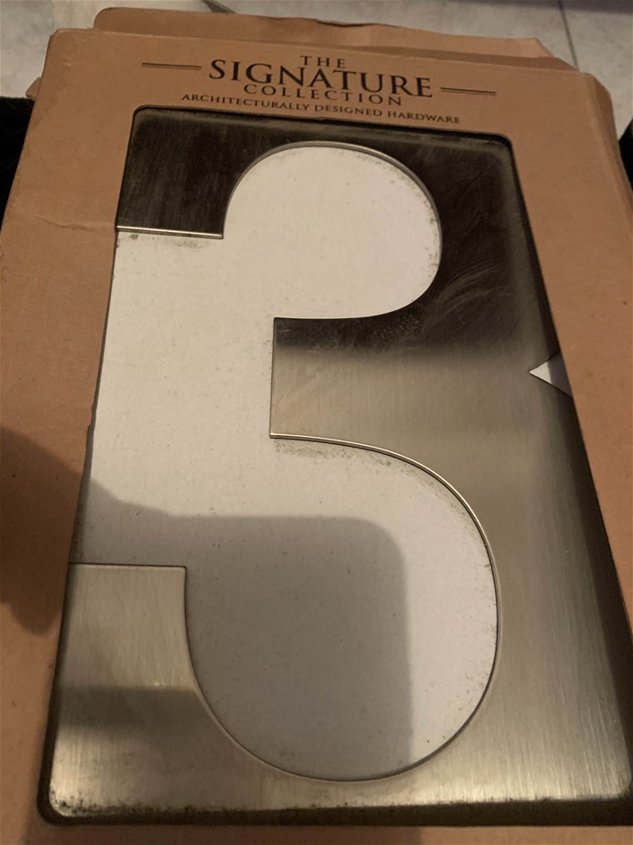 Stainless Steel No 3 House Number Auction (0159-3026243) | Grays Australia