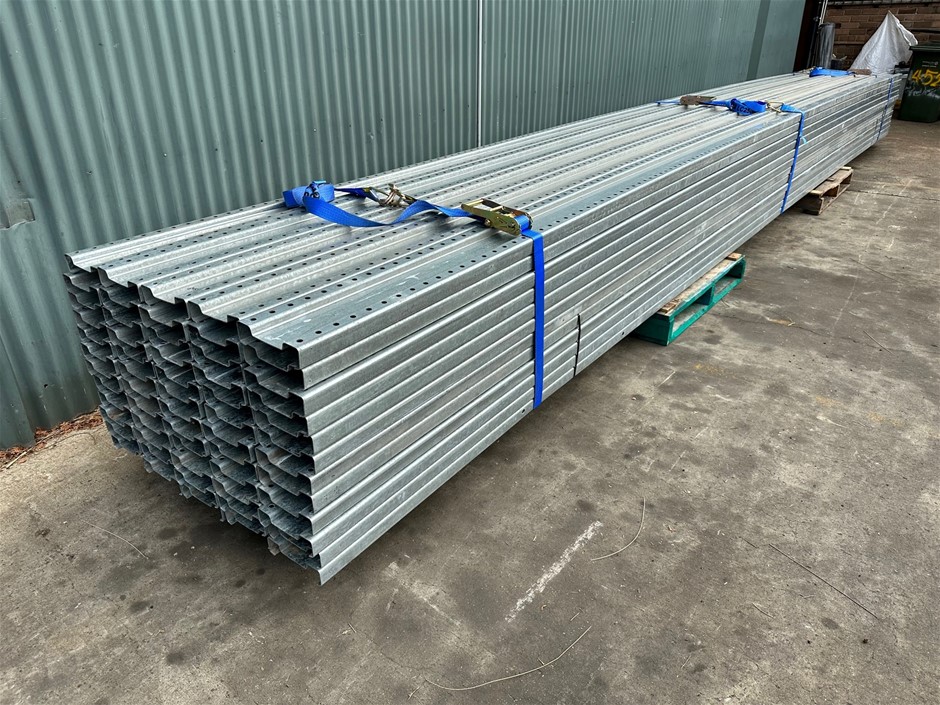 200mm x 8450mm Galvanised Steel Purlins Sigma Beams Auction (0005 ...