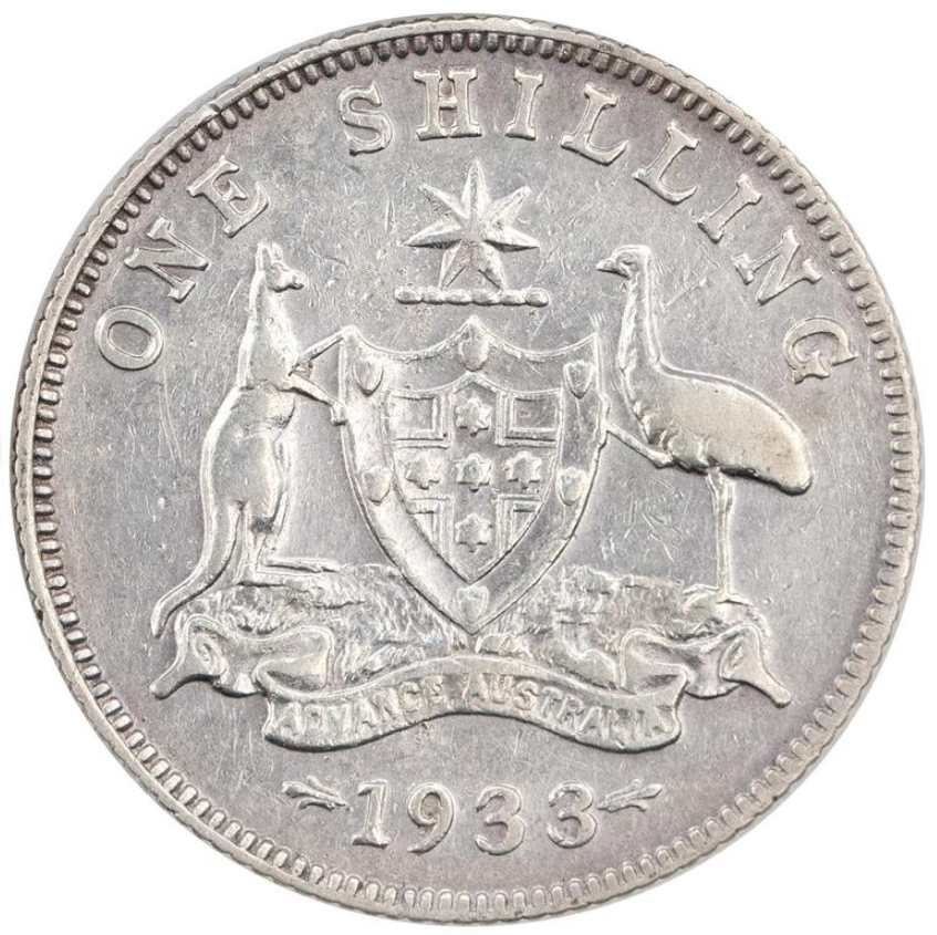 1933 Australian One Shilling (Fine) Auction (0012-2554727) | Grays ...