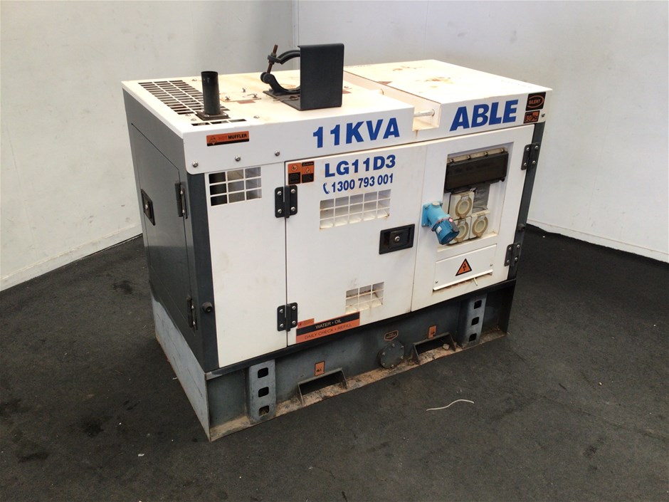 Able LG11D3 Generator Auction (0001-7046954) | Grays Australia