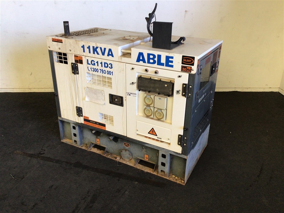 Able LG11D3 Generator Auction (0003-7046954) | Grays Australia