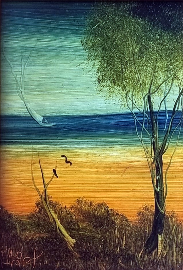 PRO HART (1928 - 2006), Original Oil Painting on Board Auction (0001 ...