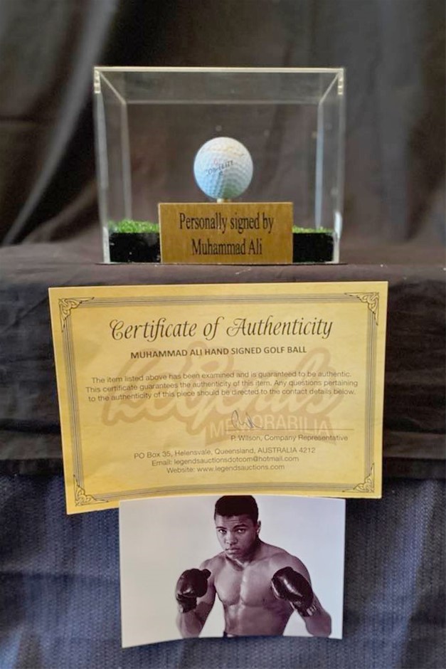 Muhammad Ali signed golf ball Auction (0032-2554773) | Grays Australia