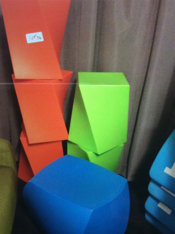 Seating Arrangement - Assorted Coloured Seats and Tables Auction (0034 ...