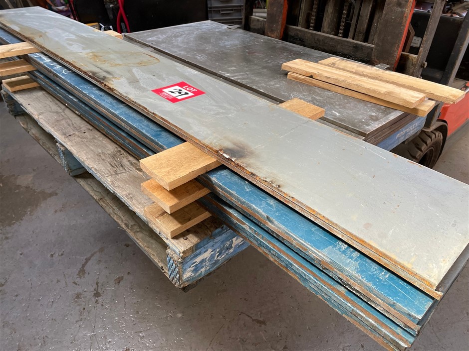 2 x steel plates 12mm thick, 250mm x 2100mm. Auction (0029-3026752 ...