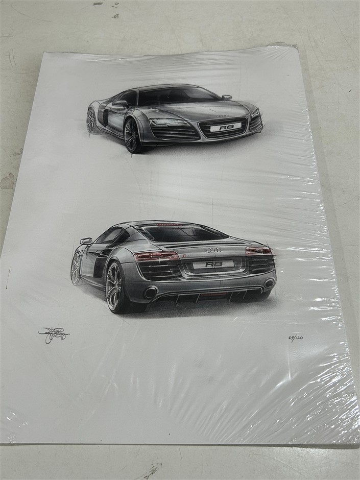 Vaughan Flanagan Audi R8 Limited Edition Print Auction (0436-5054042 ...