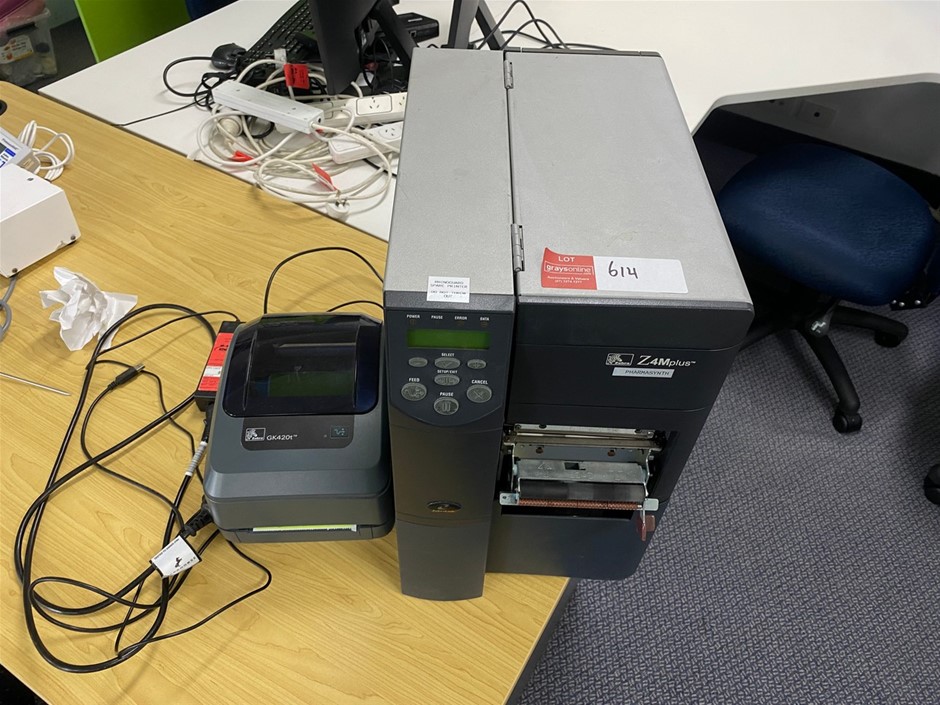 Qty 2 x Zebra Printers Auction (0614-7047379) | Grays Australia