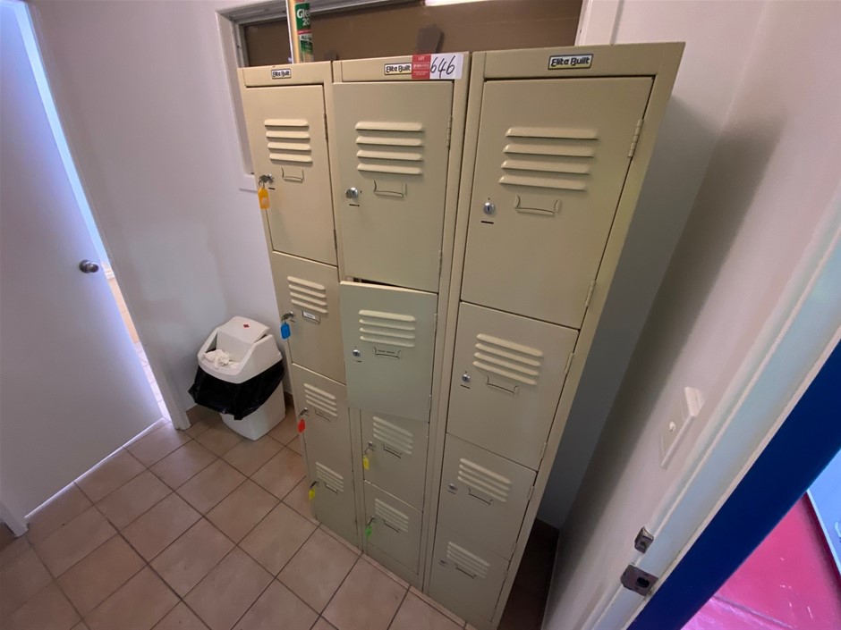 Set 12 Personal Lockers Auction (0646-7047379) | Grays Australia