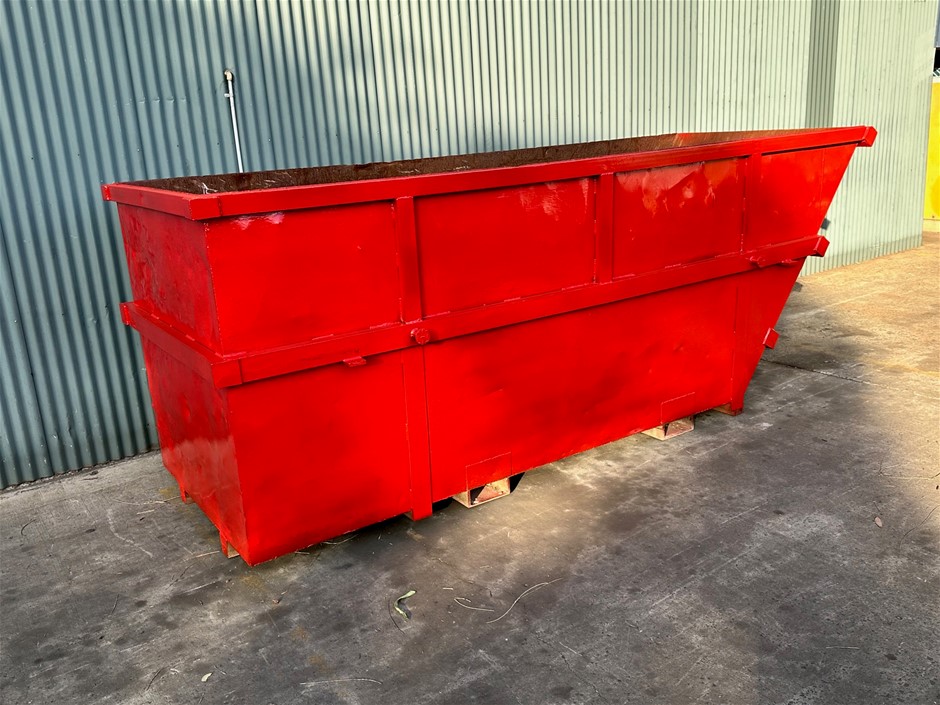 9 cubic metre full back scrap metal skip bin D4 Auction (0004-7047858 ...