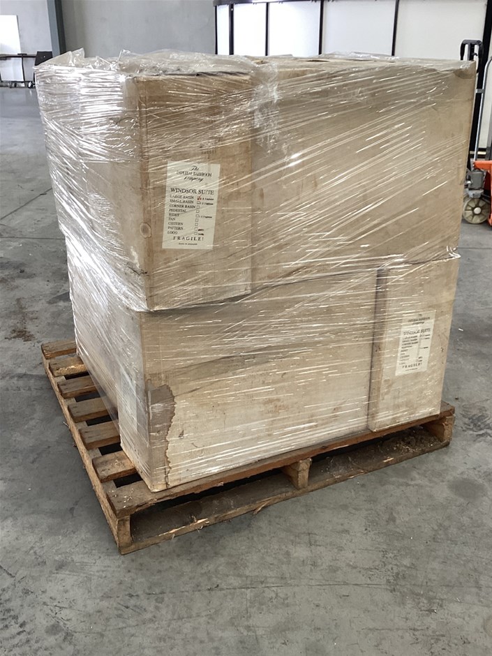Pallet of Assorted Large Basins. Auction (0007-3026866) | Grays Australia