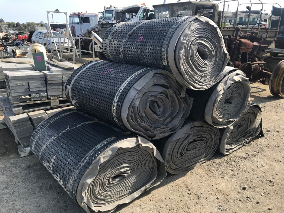 6 x Rolls Dimpled Poly and Fabric Underlay Auction (0077-3027571 ...