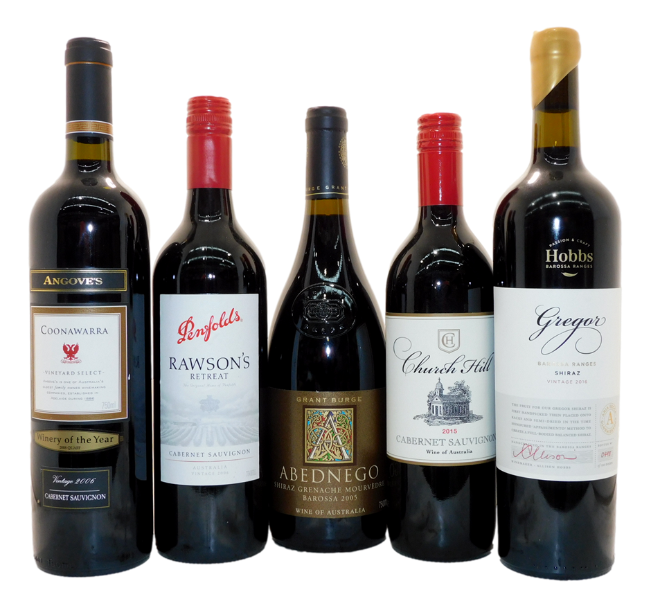 Pack of Aussie Red (5x 750mL) Auction (0085-10724878) | Grays Australia