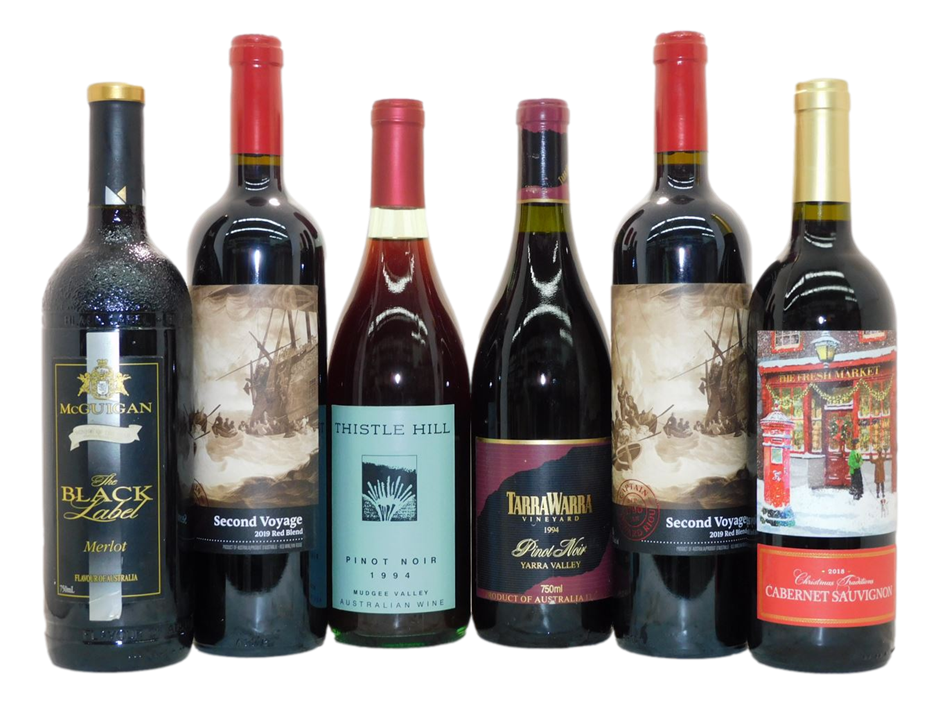 Pack of Assorted Red Blends (6x 750mL) Multi Region Auction (0033 ...