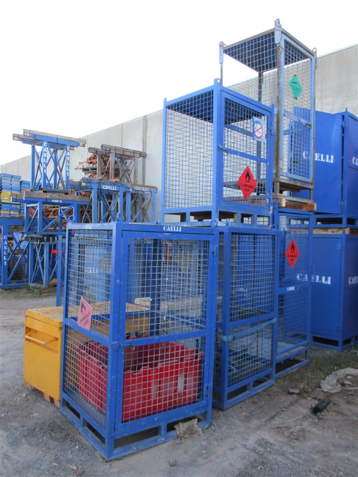 Qty of 9 Onsite Mesh Cages Auction (0098-3027032) | Grays Australia