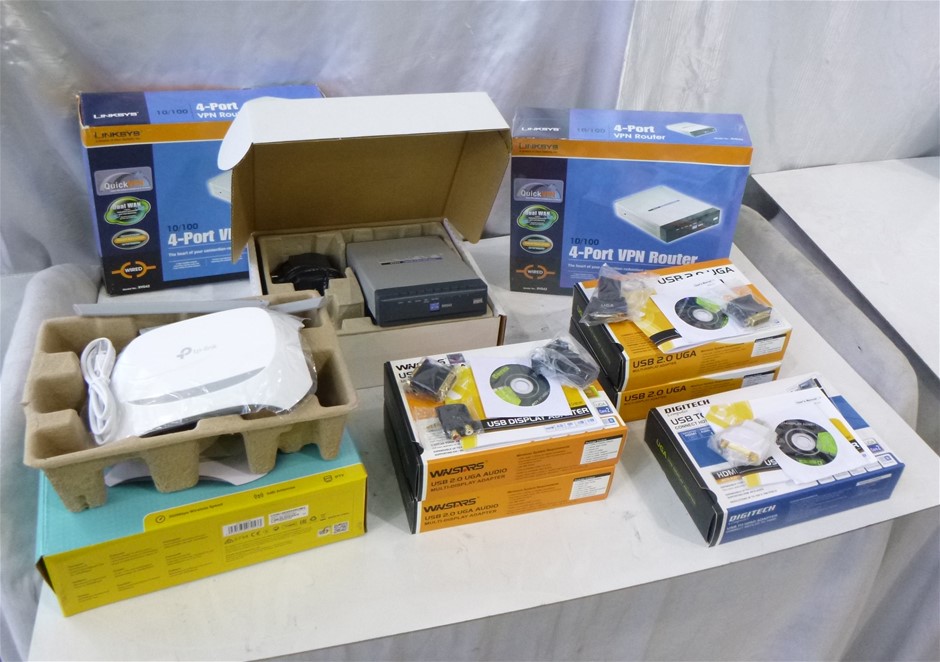 Bulk Lot Of Assorted Network & Computer Equipment Auction (0047-5054504 ...