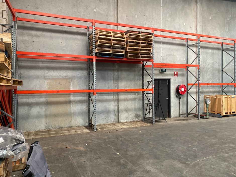 7 x Bay of BROWNBUILT pallet racking Auction (0048-3027218) | Grays ...