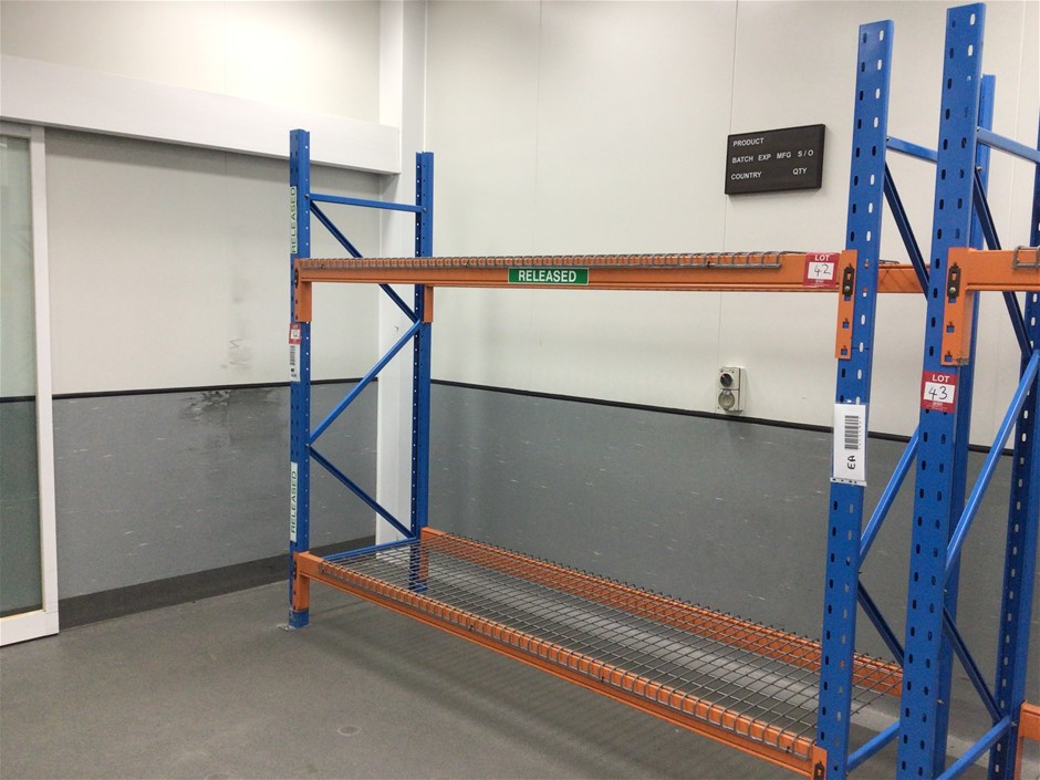 Single Bay Pallet Racking Auction (0042-3027305) | Grays Australia