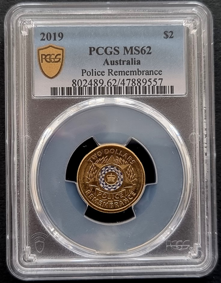 POLICE REMEMBRANCE $2 COIN - PCGS SLABBED Auction (0005-2556050 ...