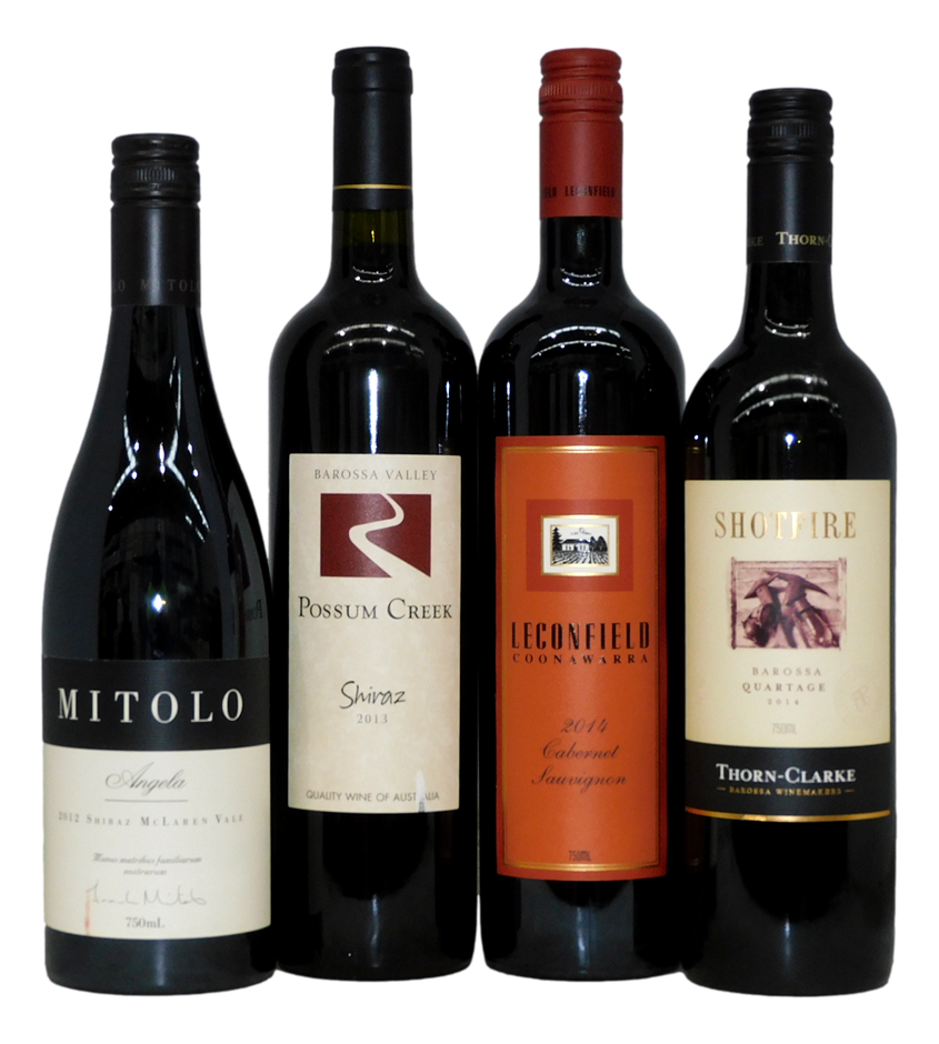 Assorted Red Wine Pack (4x 750mL) SA Auction (0024-10725430) | Grays ...