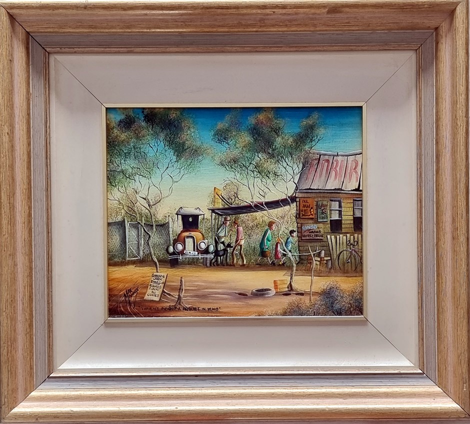 MAX MANNIX (1939 - ), Original Oil Painting on Board Auction (0001 ...