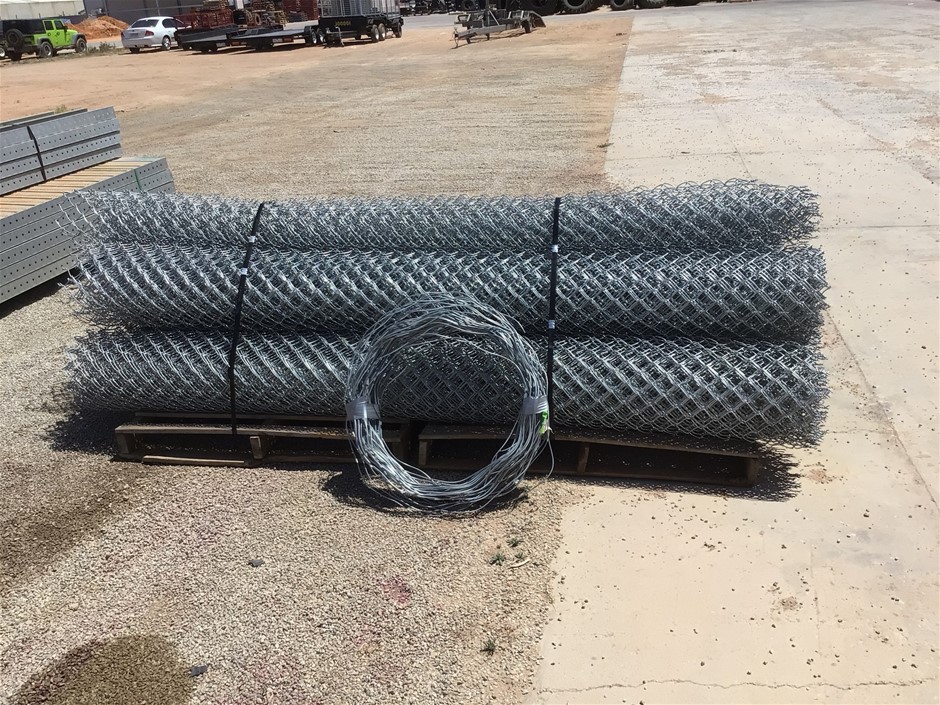 6x Rolls of Chain Mesh Fencing Auction (0028-3027446) | Grays Australia