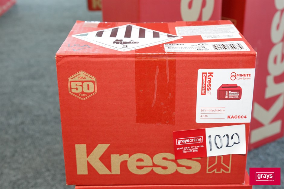 Kress Commercial KAC 804 Unused 60V Lithium Ion Battery Pack Auction ...