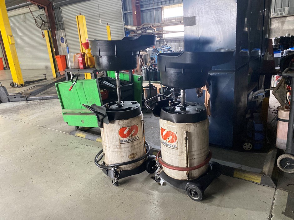 2 x Samoa Mobile Waste Oil Drain Tanks Auction (0016-7048152) | Grays ...