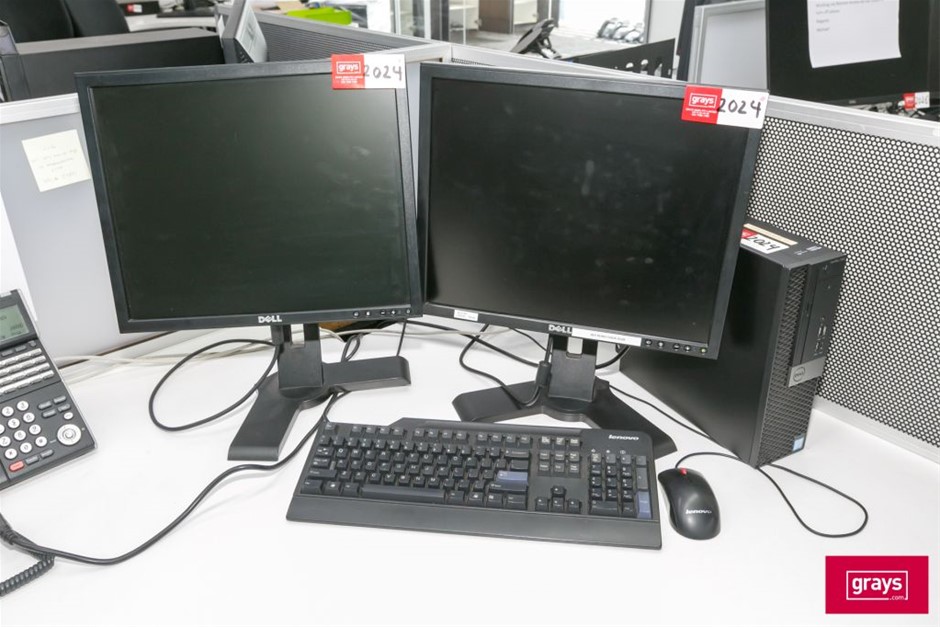 Dell Optiplex 7050 Small Form Desktop PC Bundled with 2 Dell 19 ...