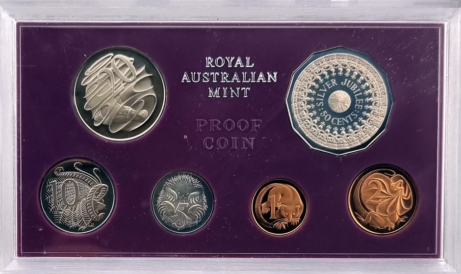 1977 ROYAL AUSTRALIAN MINT PROOF JUBILEE COIN SET Auction (0021-2556549 ...
