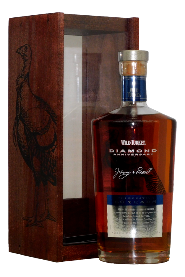 Wild Turkey Diamond Anniv Straight Bourbon Whiskey 60 Years (1x 750mL ...