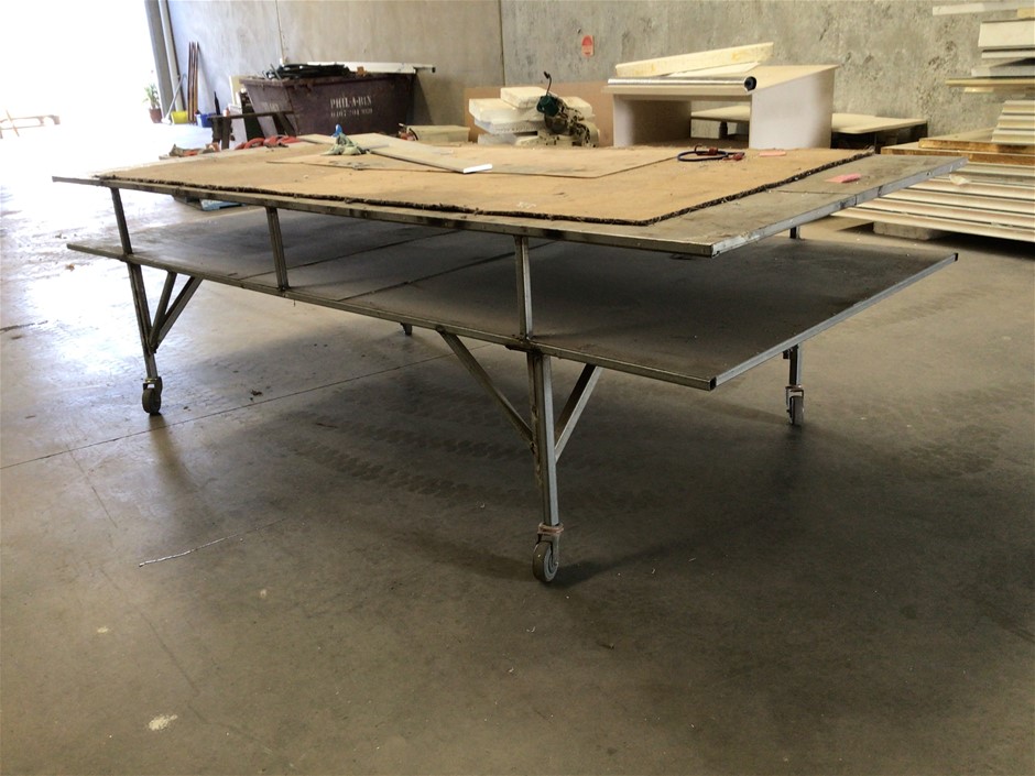 Steel Fabricated Work Bench On Castors Auction (0004-3027534) | Grays ...