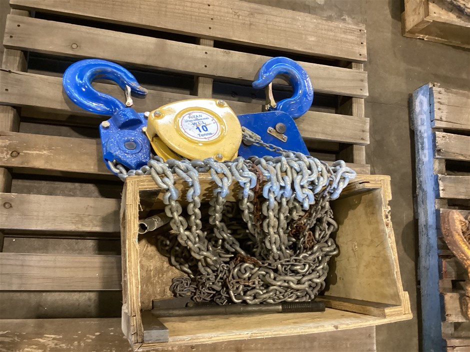 Titan Lifting Technologies, 10 Tonne Rated Chain Hoist Auction (0043 ...