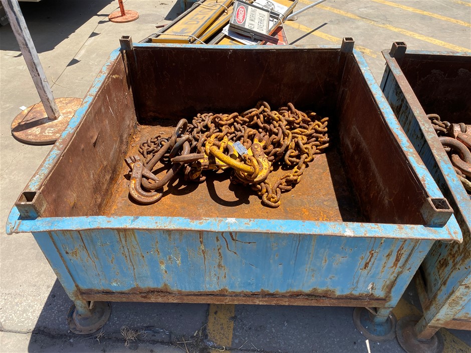 Steel Stillage with Lifting Chains Auction (0092-8018106) | Grays Australia