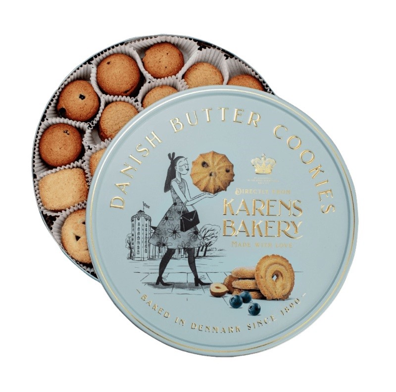 2 x KARENS BAKERY Danish Butter Cookies, 908g. N.B: Dented tin. Best ...