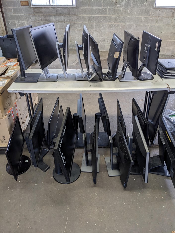 Pallet of approx 23 Monitors - Various Brands including Dell, HP ...
