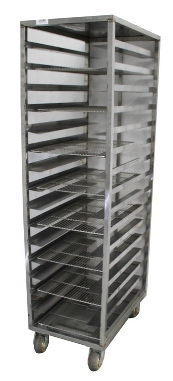 CUSTOM MADE STAINLESS STEEL 16 TIER TROLLEY Auction (0060-5054943 ...