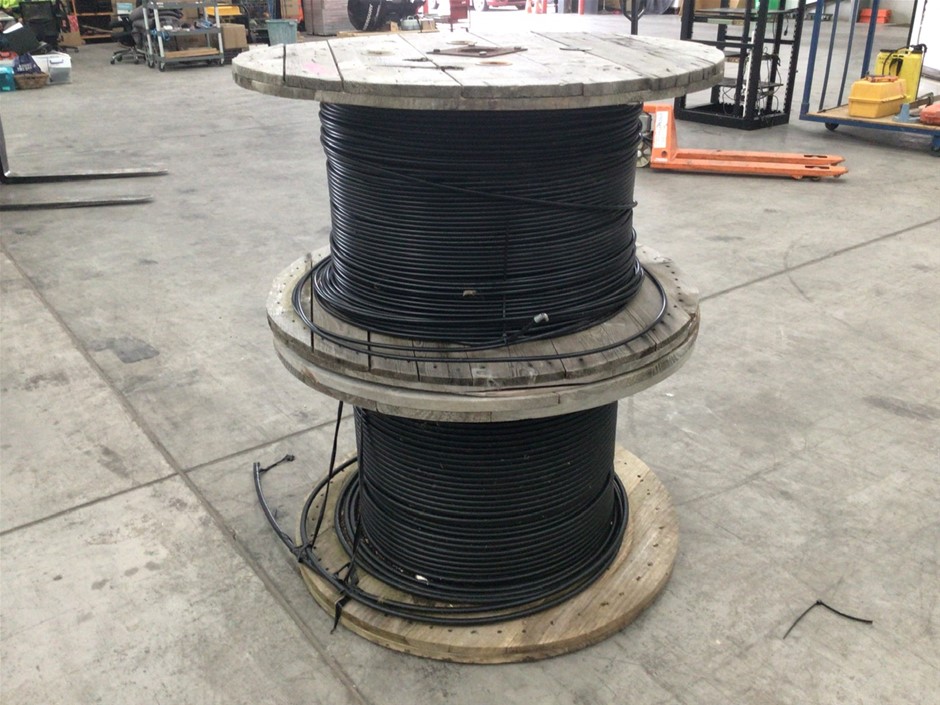 2 x Large Spools of Optic Fibre Cable Auction (0008-3027798) | Grays ...