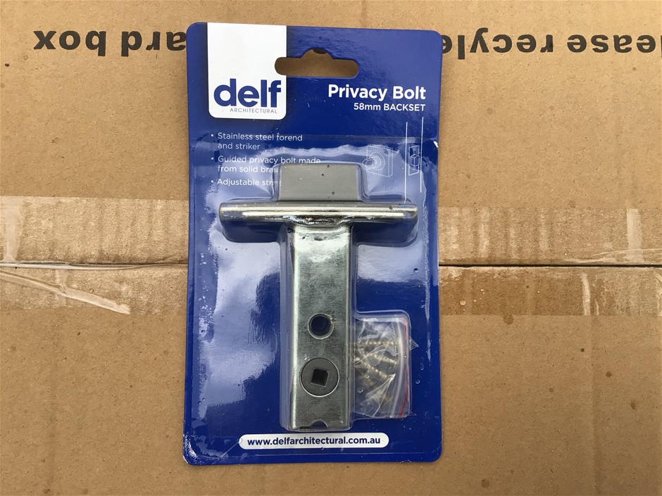 750 x DELF Privacy Bolt Packs Auction (0011-3028151) | Grays Australia