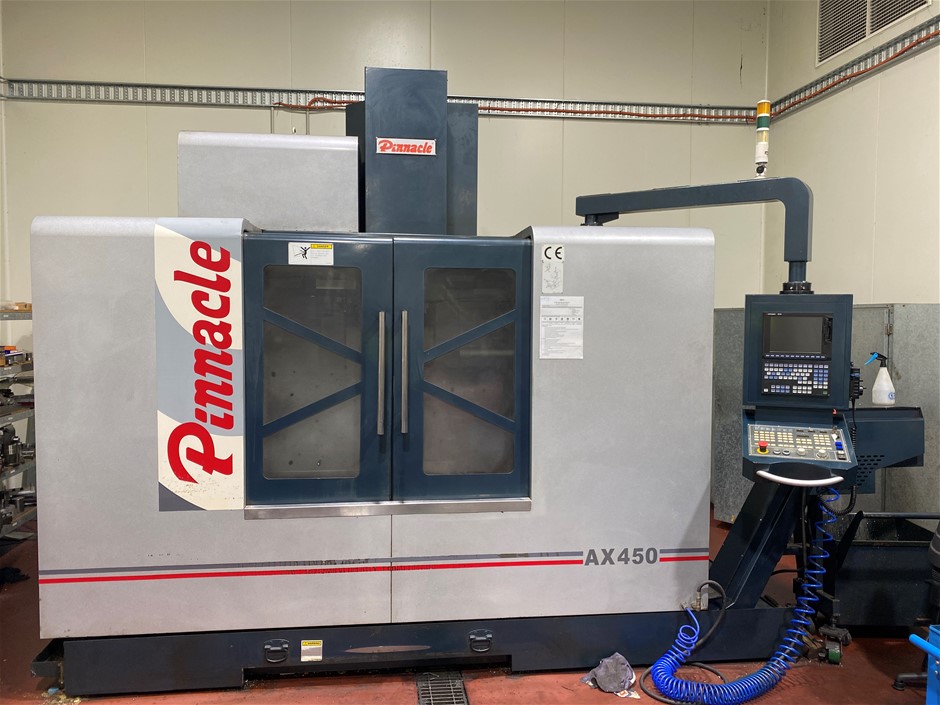 Pinnacle AX450 Vertical CNC Milling Machine Auction (0003-8018221 ...