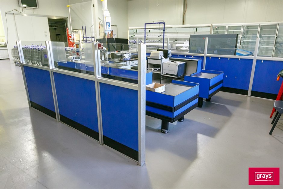 Dual Sided Point of Sale Counter with Registers Auction (0100-5054998 ...