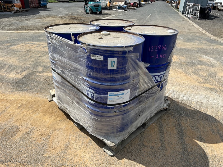 4 x Unused Condat Fire Resistant Hydraulic Fluid Drums Auction (0036 ...