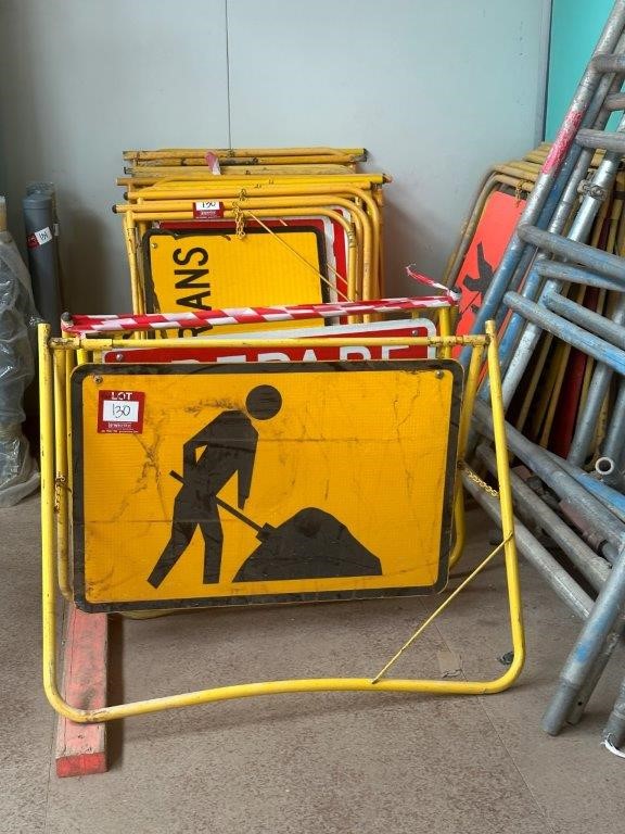 Approx. 21 x Assorted A Frame Safety Signs Auction (0130-5055073 ...