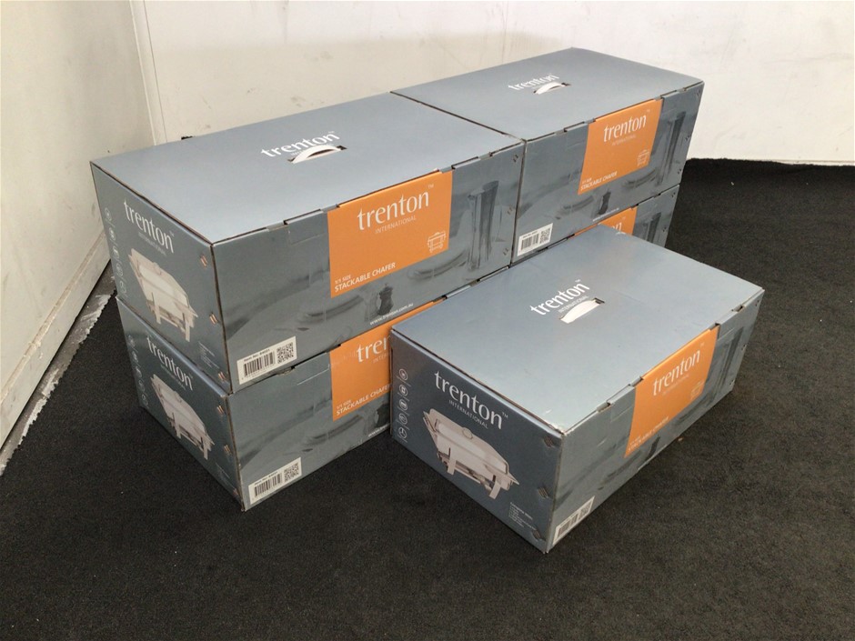 5 x Trenton Stackable Chafer Auction (0063-7049656) | Grays Australia