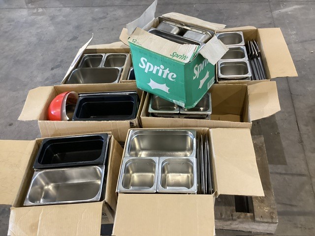 Various Types Of Catering Pans, Pallet Of Auction (0014-8018200 ...
