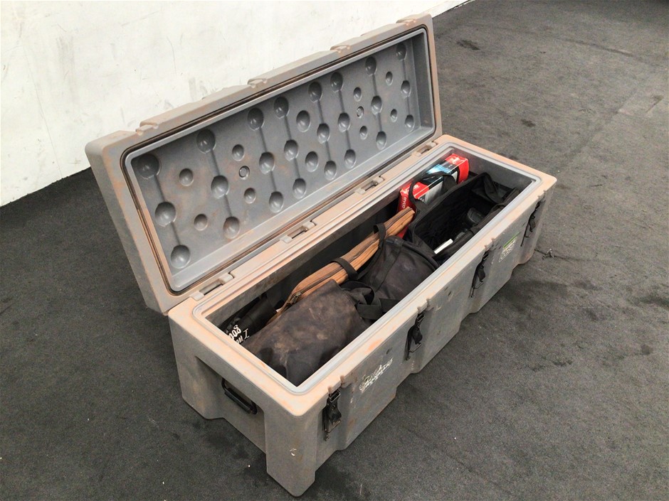 Grey Ironman Maxi Case with Assorted Camping Gear Auction (0064-7049386 ...